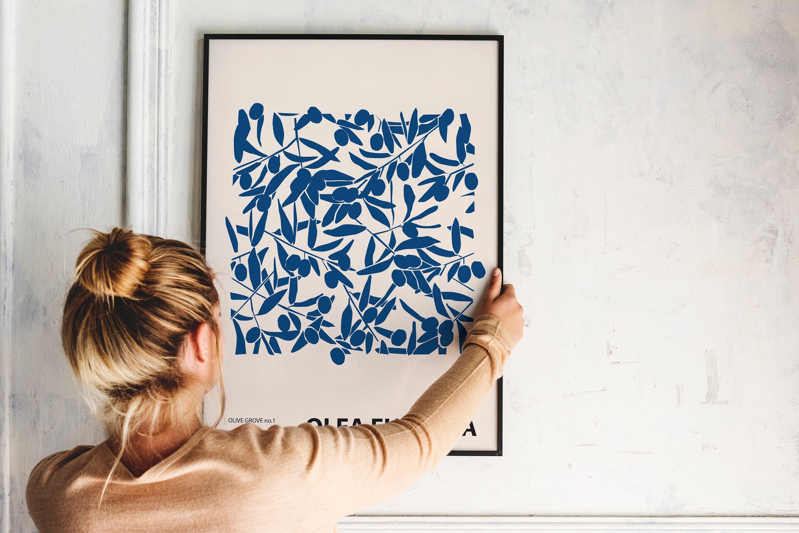 Olive Illustration Print Abstract Botanical Wall Art - Etsy