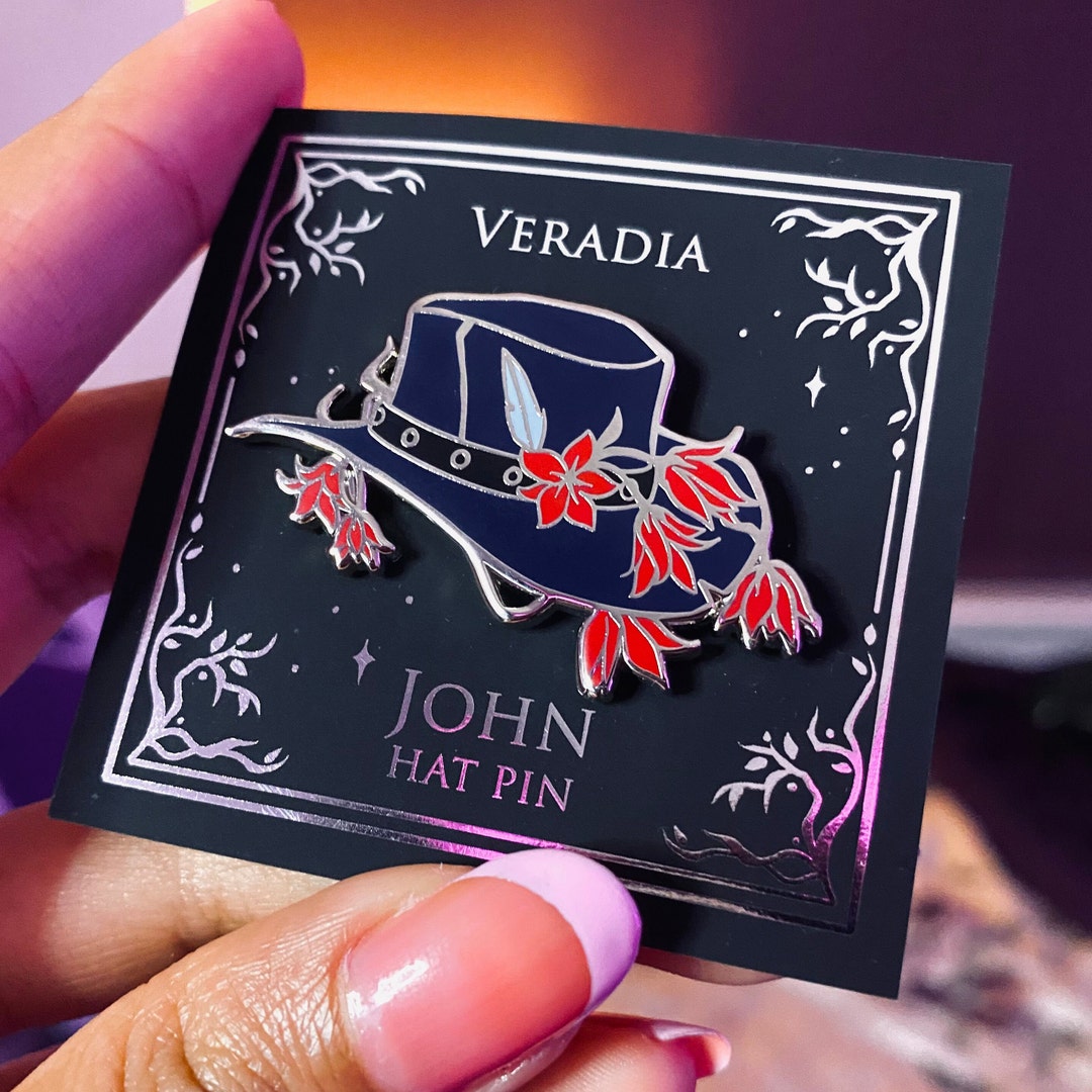 Black Lilies Hat Enamel Pin - Cowboy Aesthetic - Western - Etsy