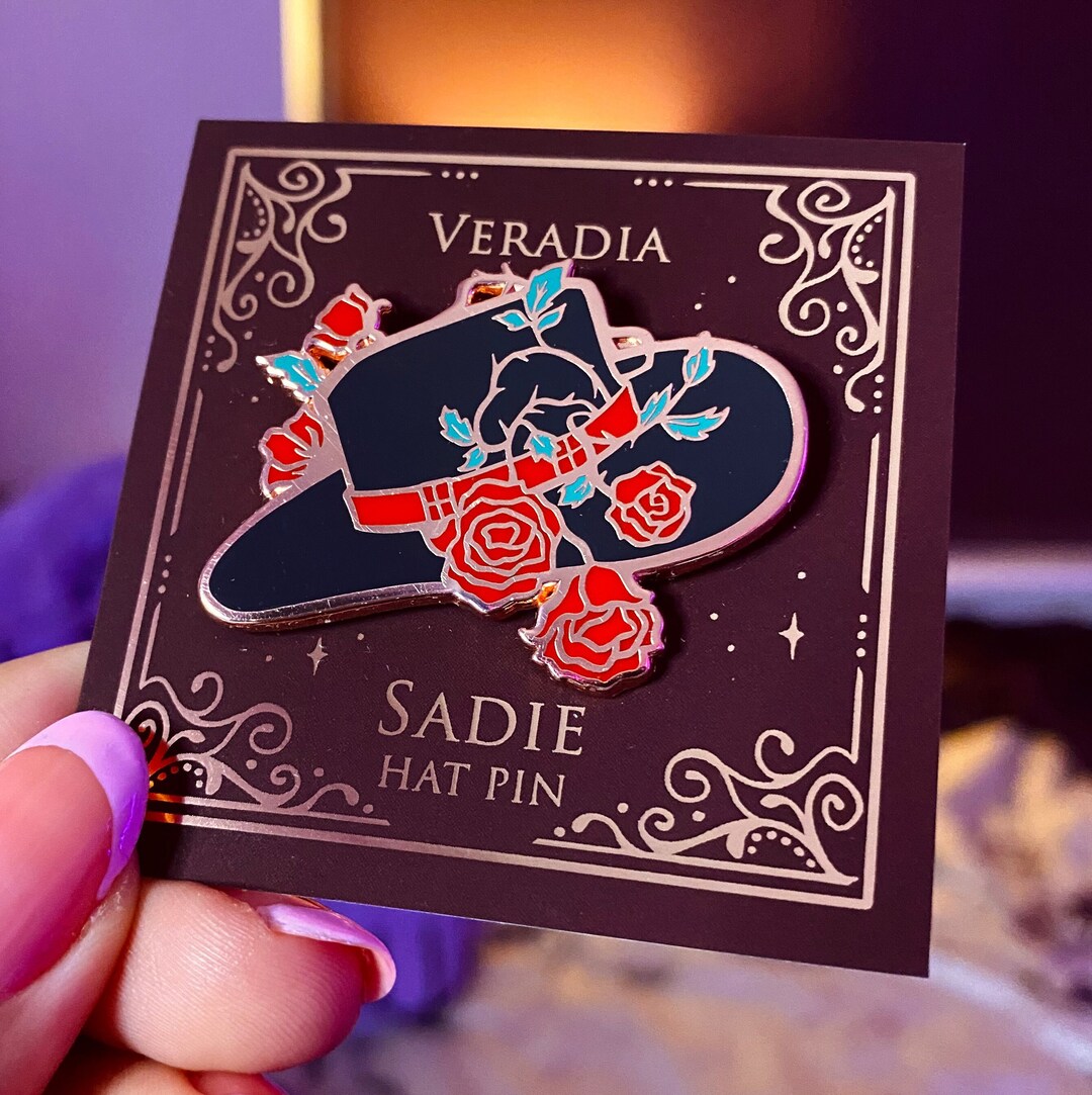 Red Roses Hat Enamel Pin - Cowgirl Aesthetic - Western - Etsy