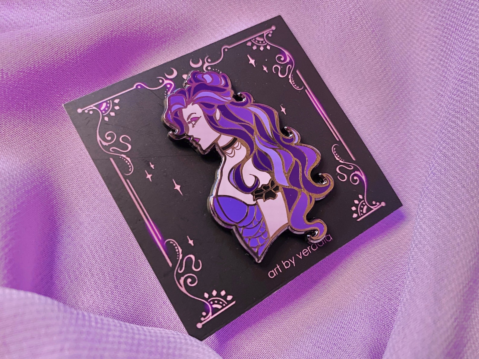 Widowmaker Mage Hard Enamel Gothic Pin | Etsy
