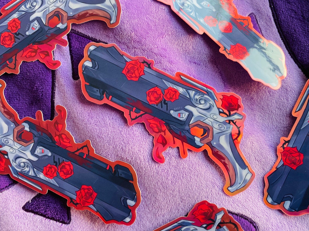Reaper Gun Holographic Sticker - Etsy
