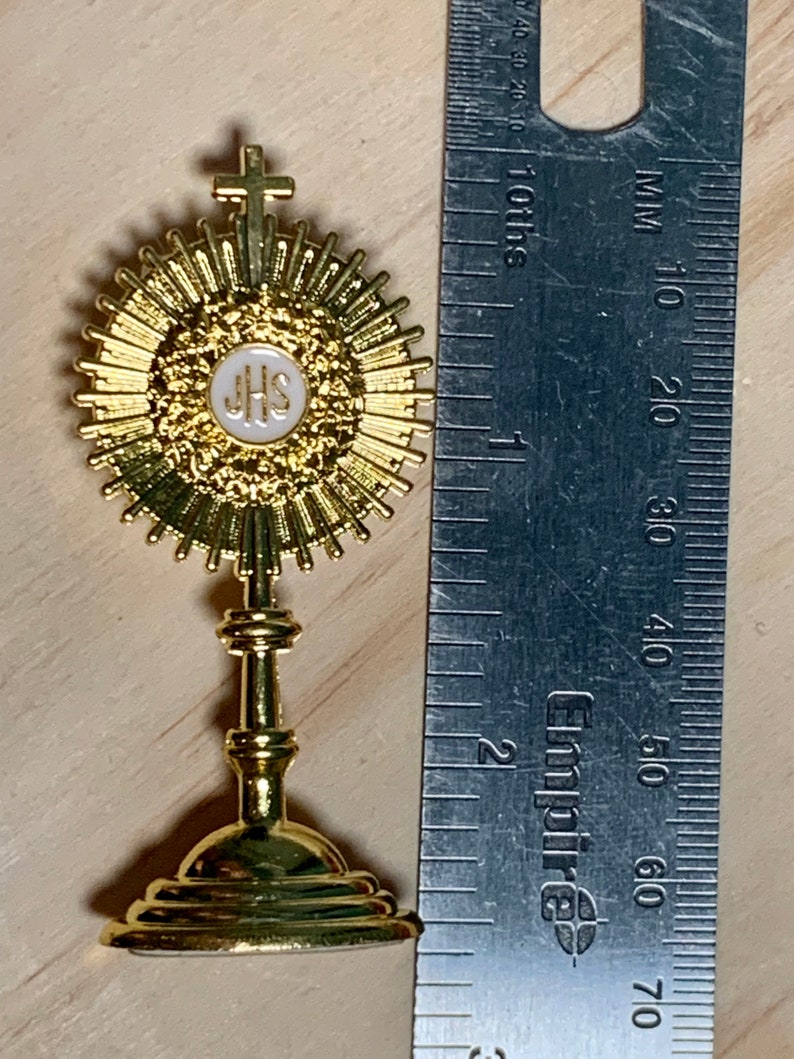 Miniature Monstrance Holy Eucharist Blessed Sacrament - Etsy
