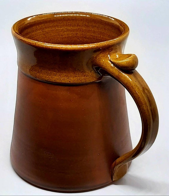 Medieval Pottery Cups RETRO PURBECK POTTERY 5 COFFEE MUGS AND SAUCERS