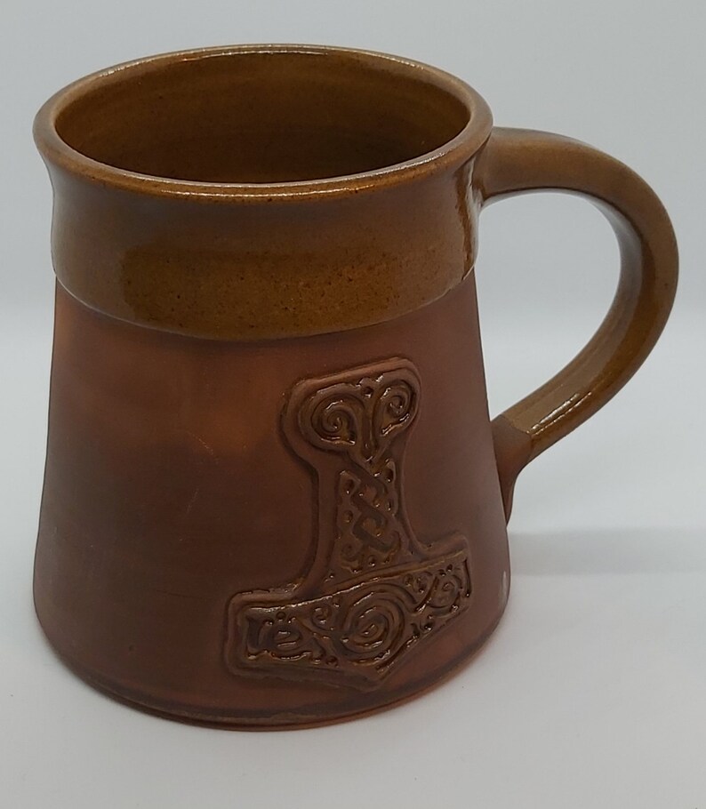 Thor's Hammer Mug Viking Tankard 15oz Handmade Ceramic - Etsy UK