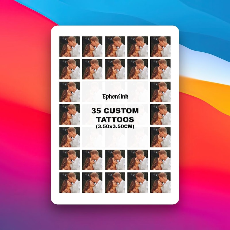 Custom Temporary Tattoo - Etsy