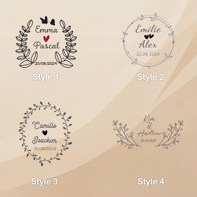 Wedding Tattoos - Custom Tattoos for Marriage or Union - Set of ...