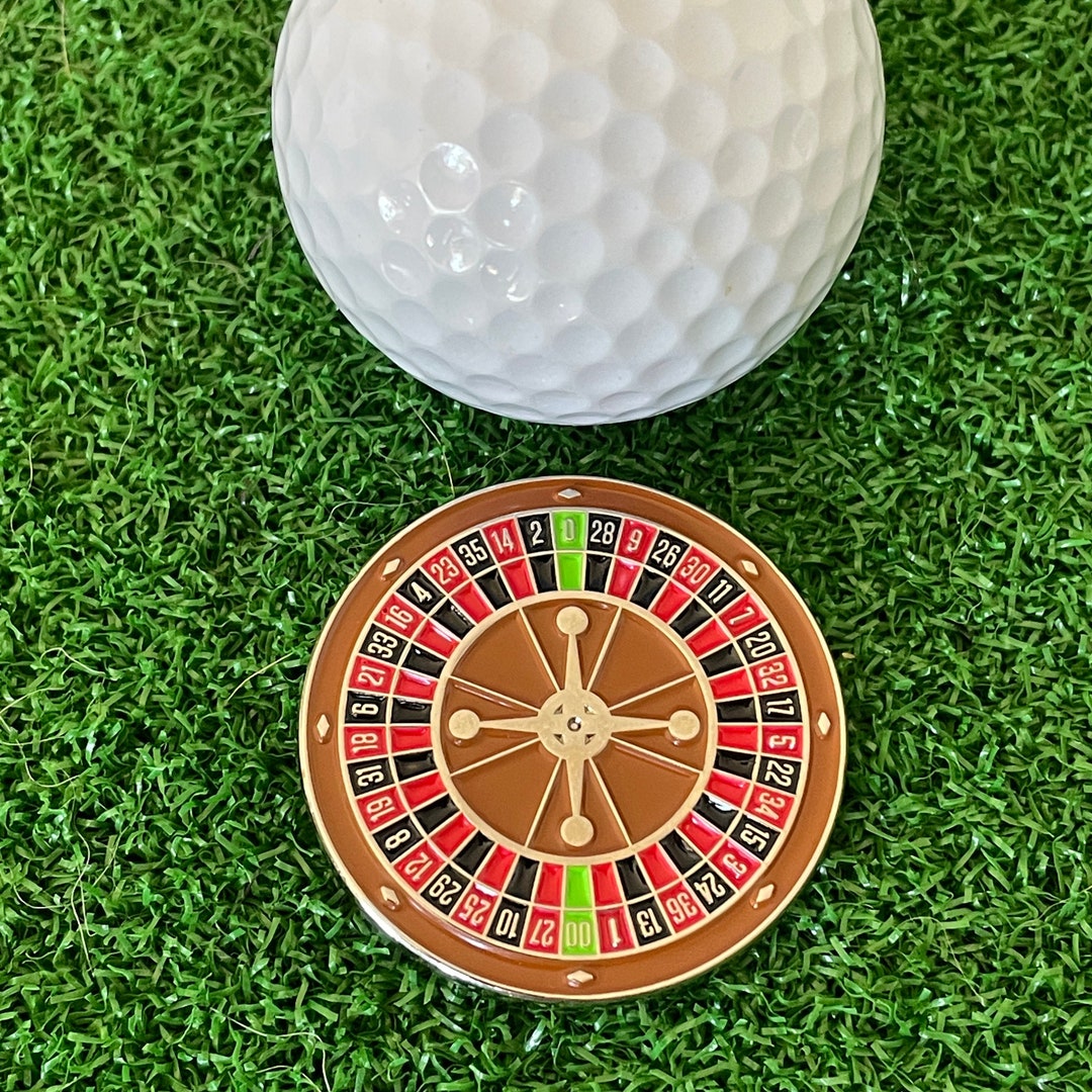 Roulette Wheel Golf Ball Marker Golf Gift, Golf Accessory, Boyfriend ...