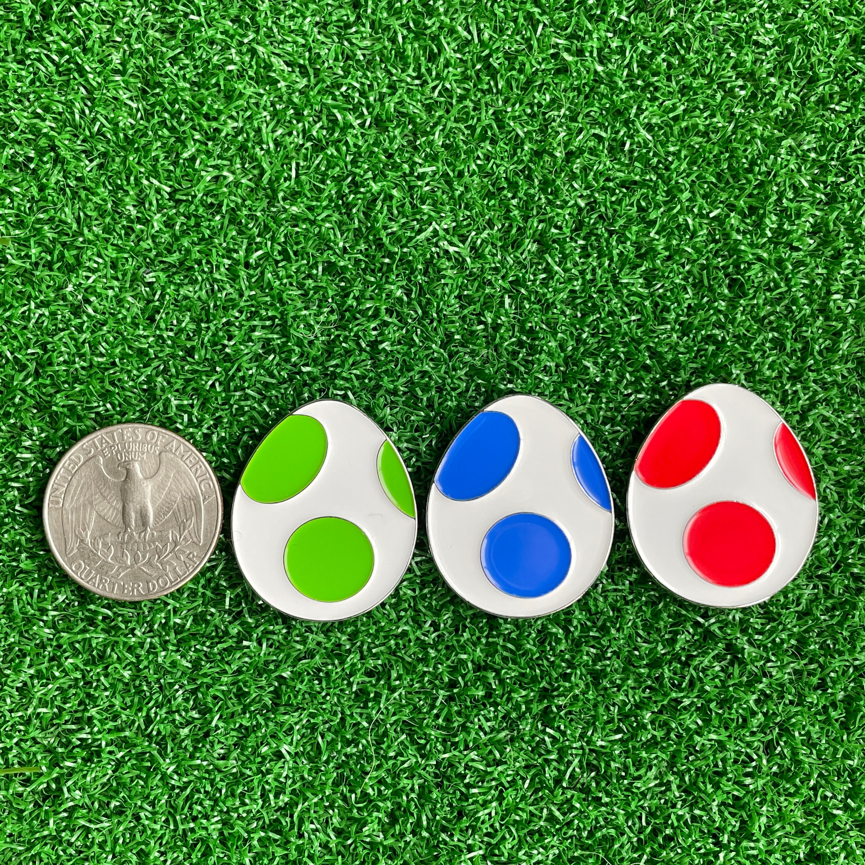 Retro Game Dino Egg Golf Ball Marker Set - Fun Golf Accessory, Awesome ...
