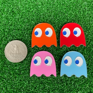 Retro Game Ghost Gang Golf Ball Markers - Golf Gift, Golf Accessory ...