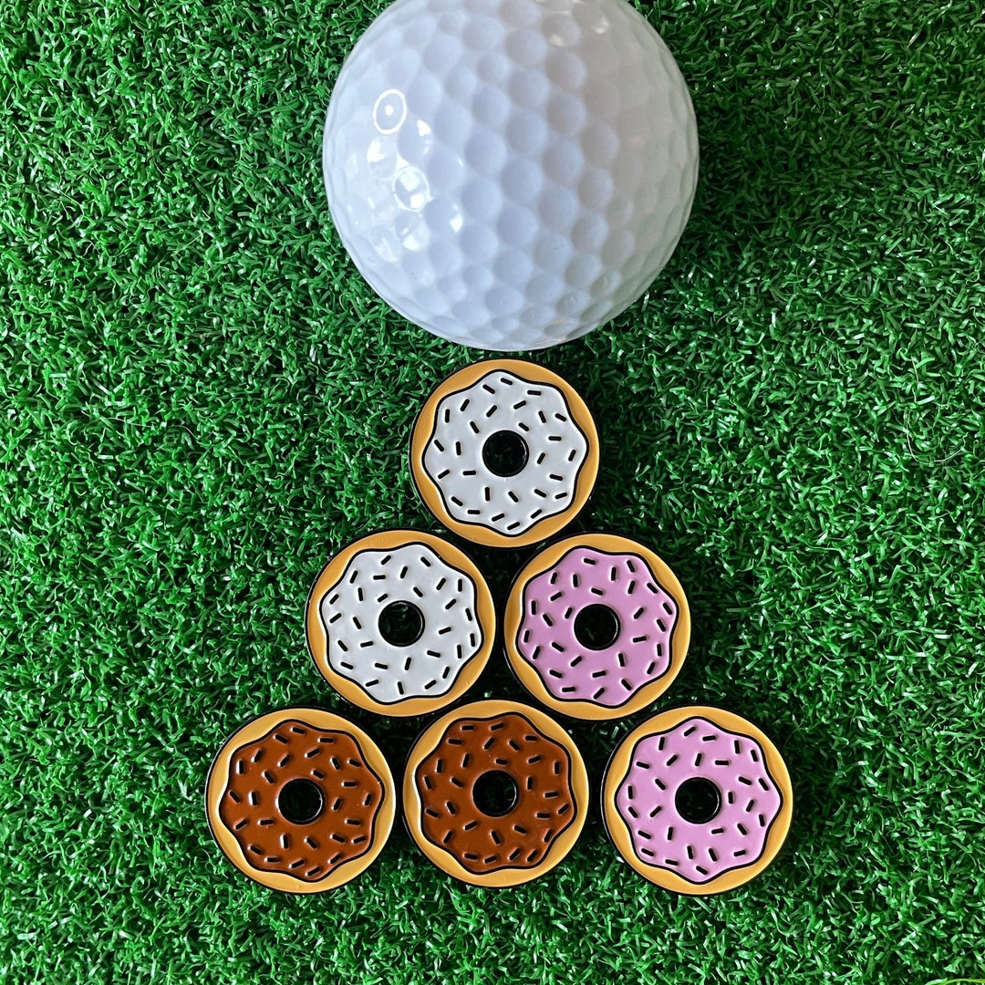 Sprinkled Donuts Golf Ball Markers Pack - Golf Gift, Golf Accessory ...