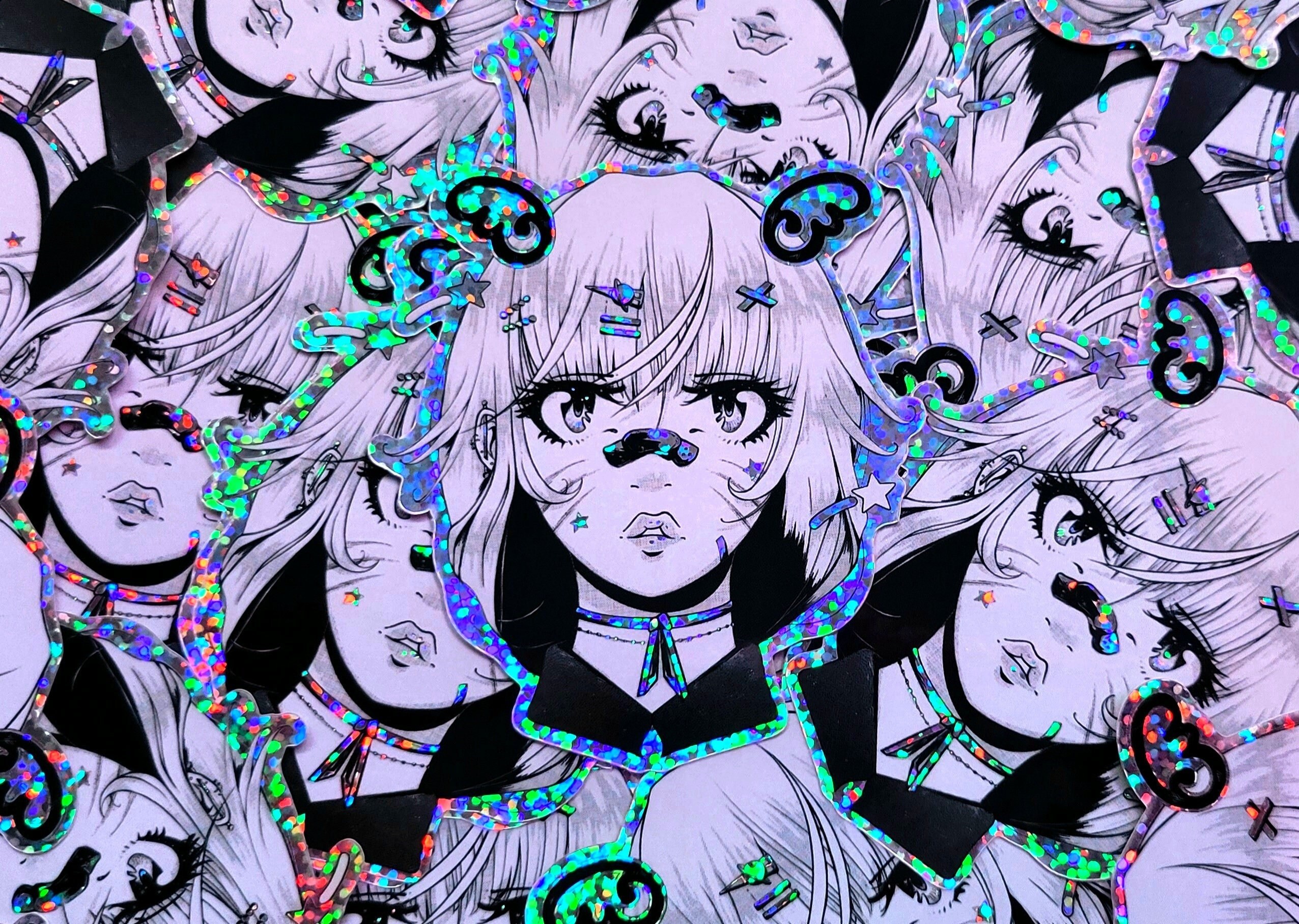 Daisuki Sparkle Vinyl Sticker | Etsy