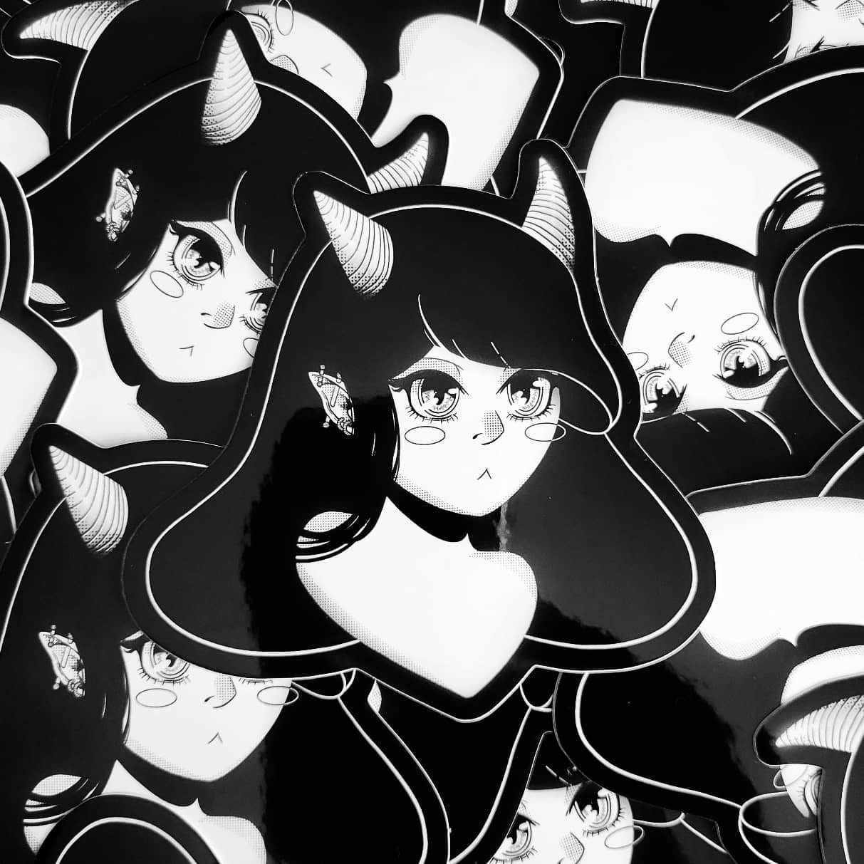 Cute Demon Vinyl Sticker - Etsy