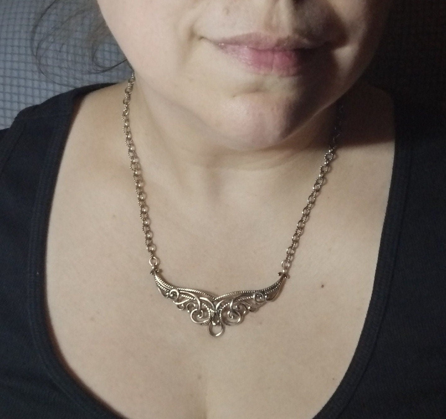 Carolyn Pollack Signature Scroll Necklace - Etsy