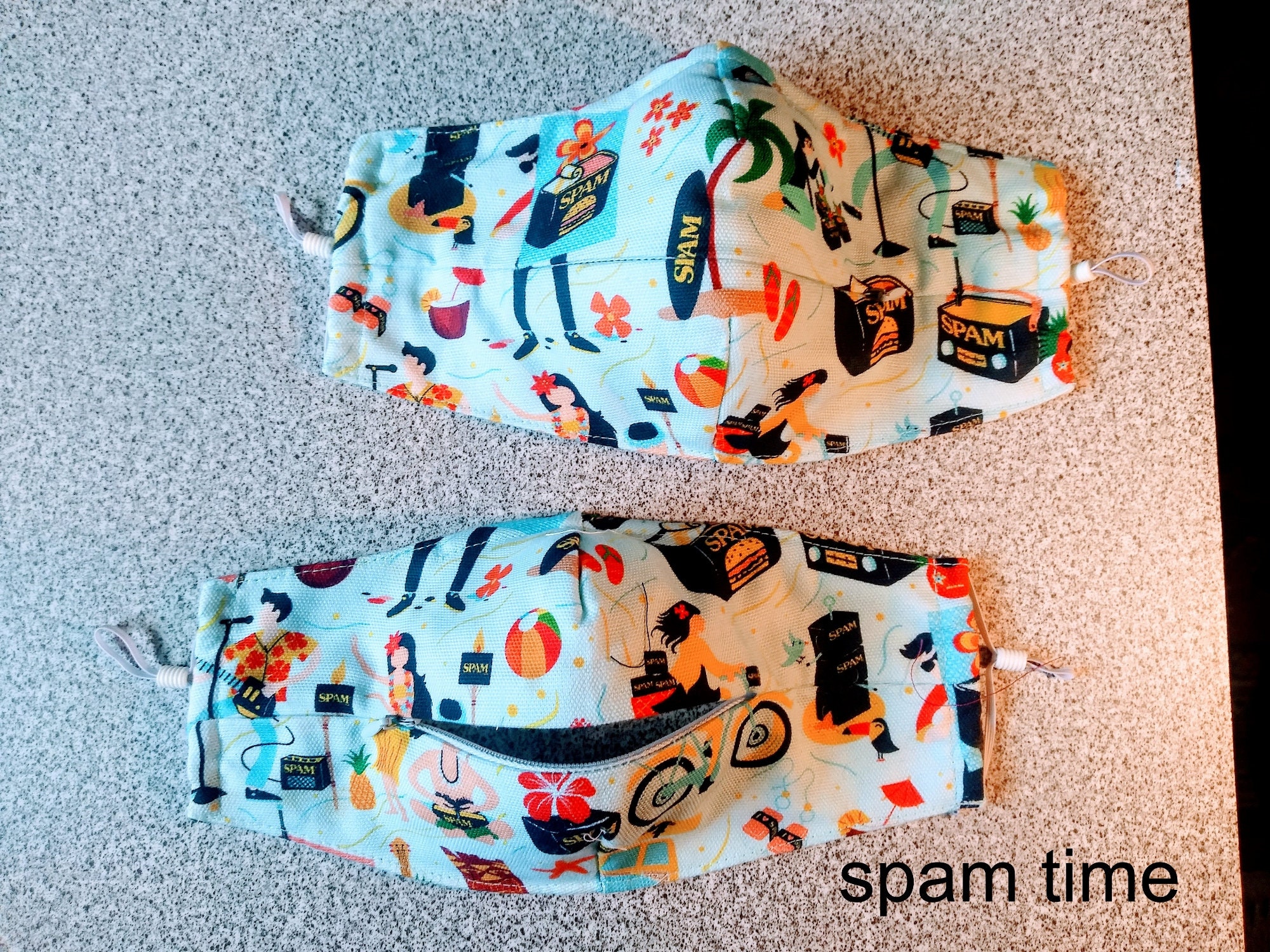 Spam Time-cool and Unique Zipper Face Mask Wide Nose Bridge - Etsy