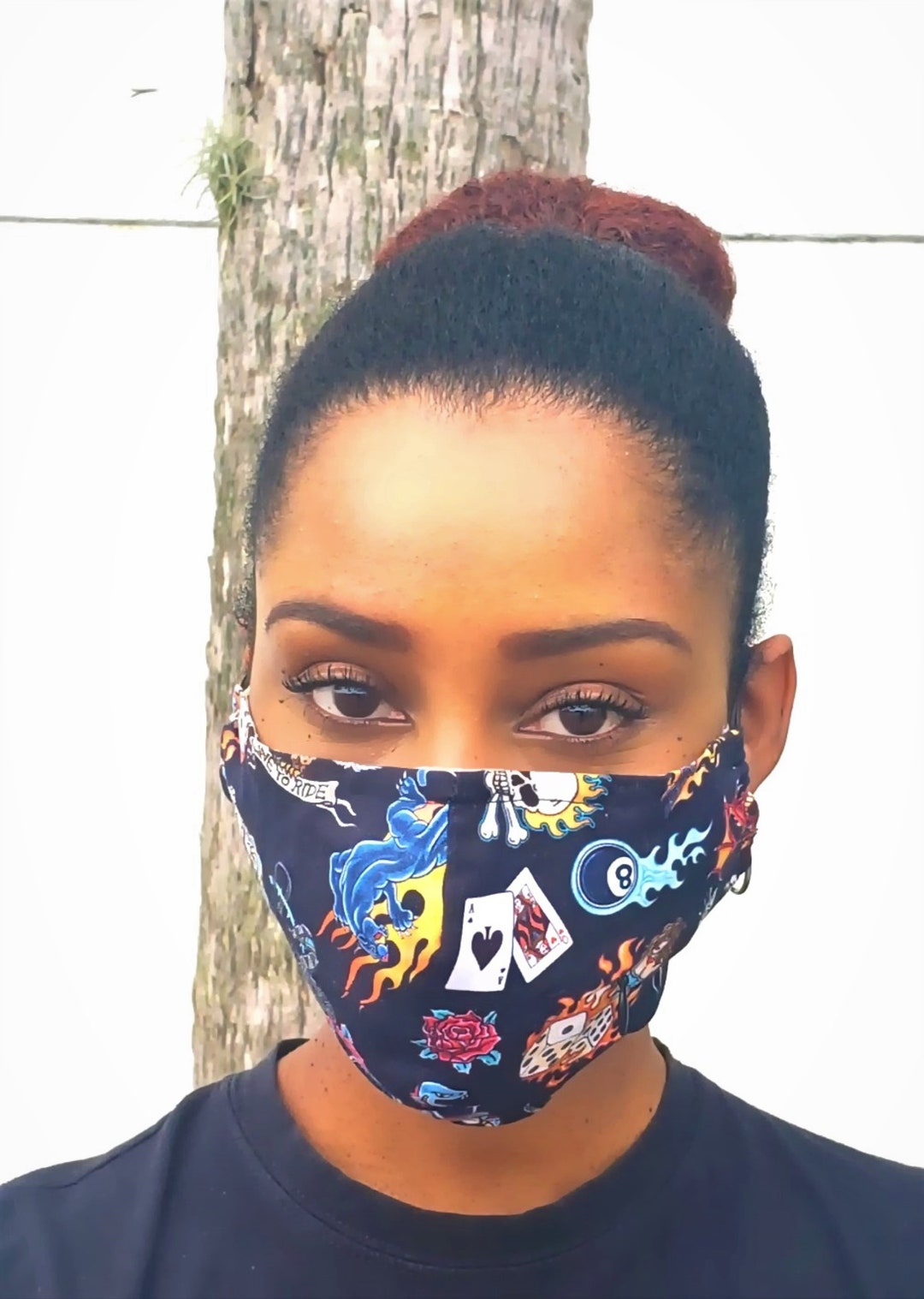 Tattoo Lover, Very Cool-hidden Zipper Face Mask, Can't See It When ...