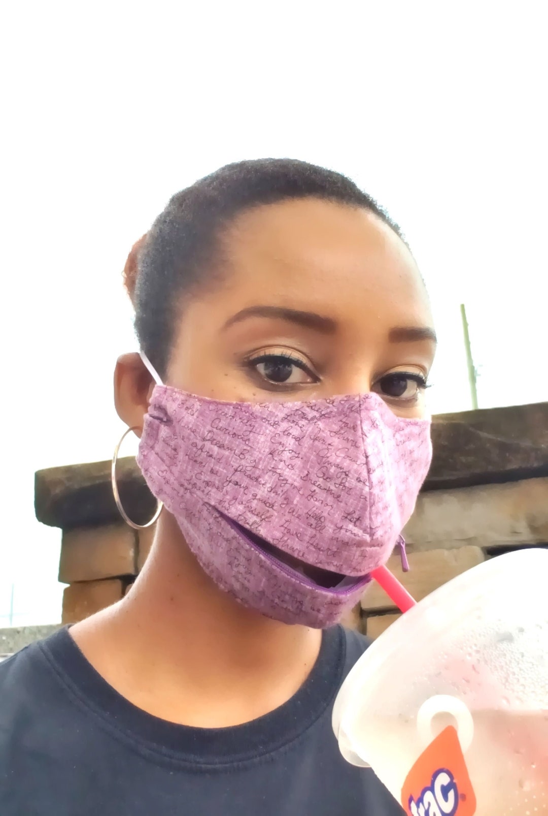 Inspire-zipper Face Mask, Exercise and Drink Mask. Snack or Play ...