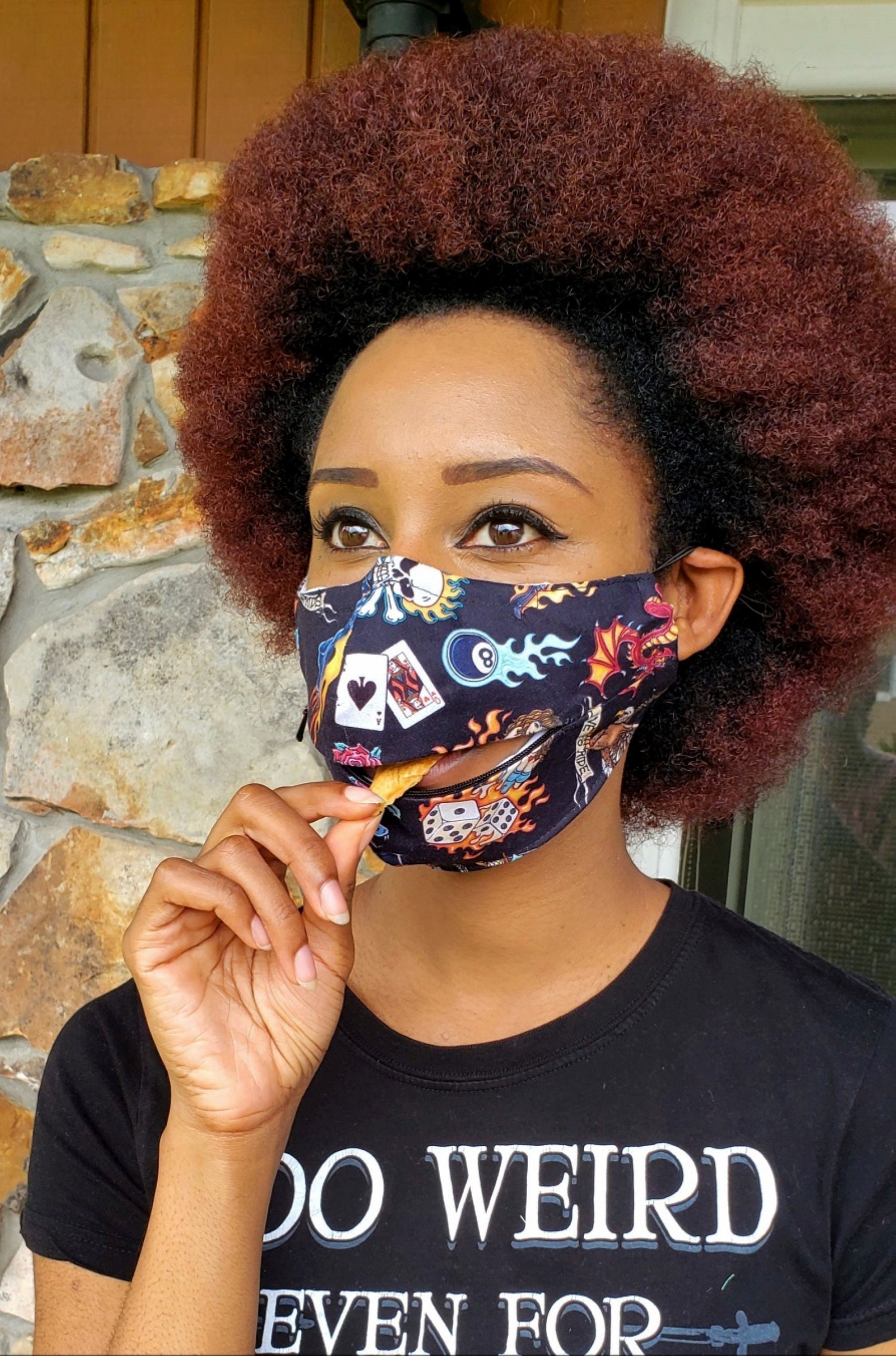 Tattoo Lover, Very Cool-hidden Zipper Face Mask, Can't See It When ...