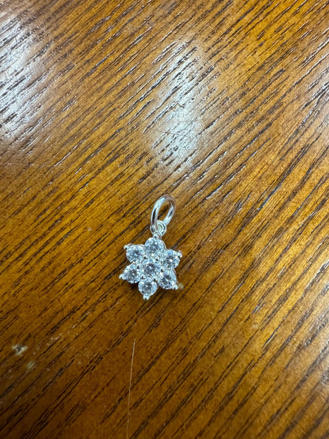Sterling Silver Flower Cubic Zirconia 10MM Charm - Etsy