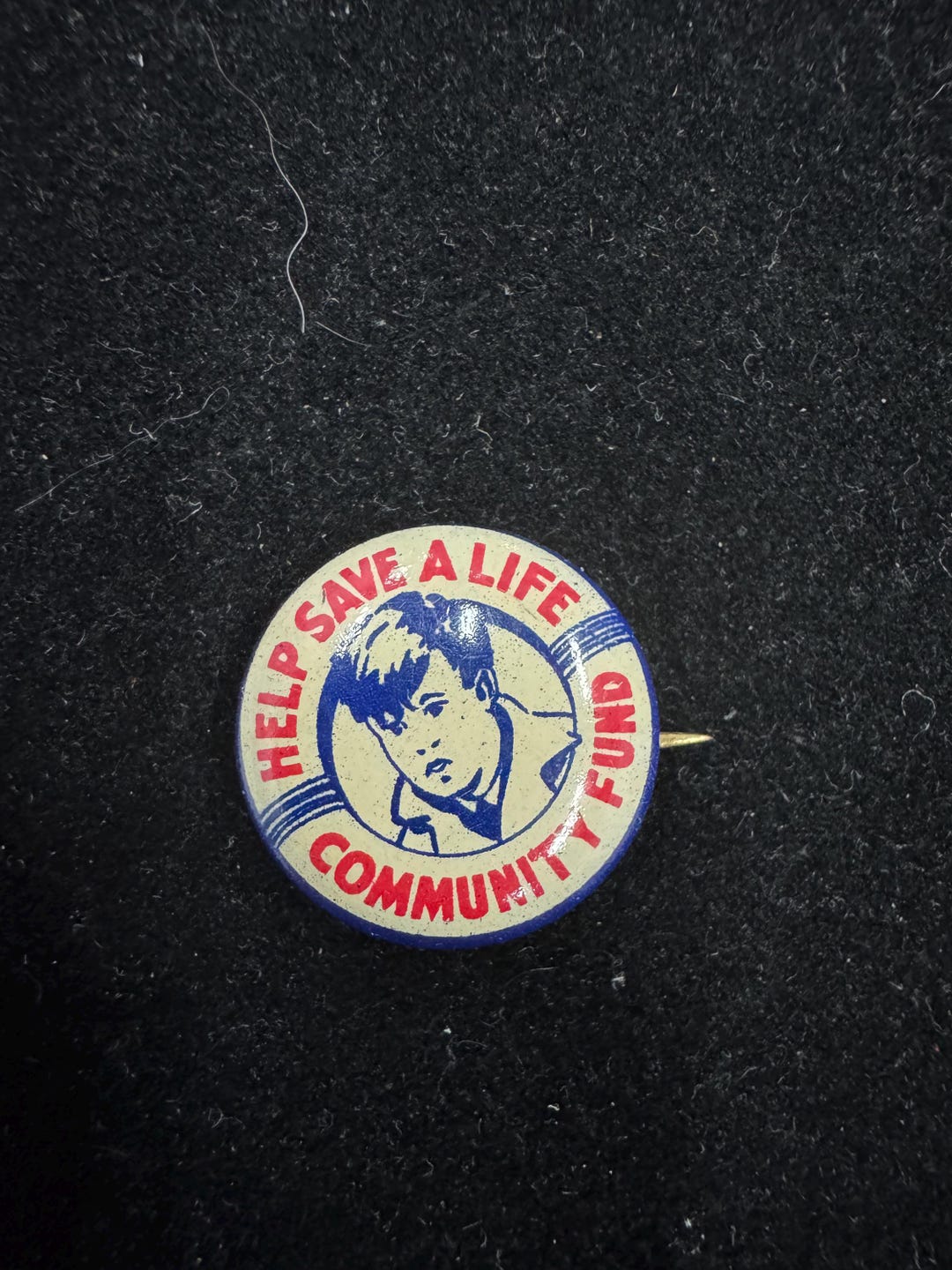 Vintage Help Save a Life Community Fund Pin - Etsy