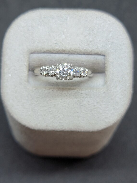 vintage platinum 50ct diamond - Gem