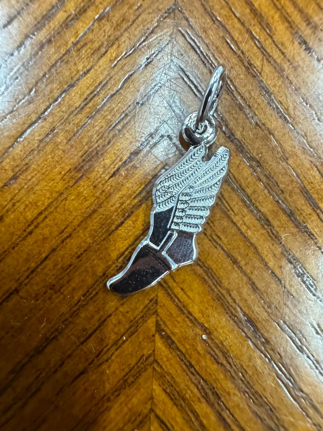 Sterling Silver Winged Shoes Charm - Etsy
