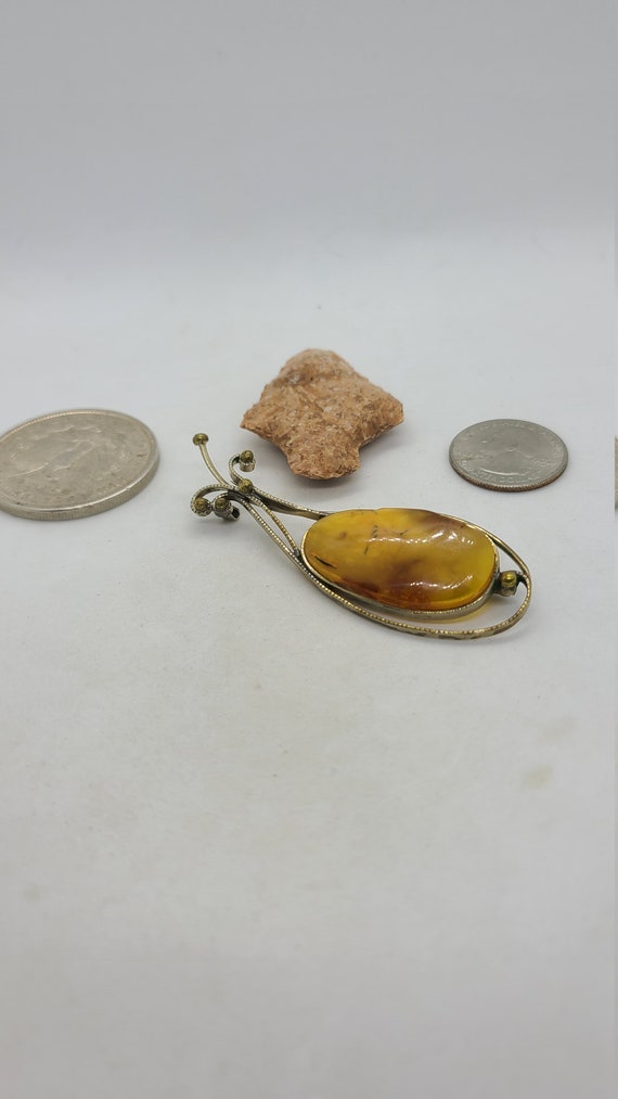 vintage handmade amber - Gem