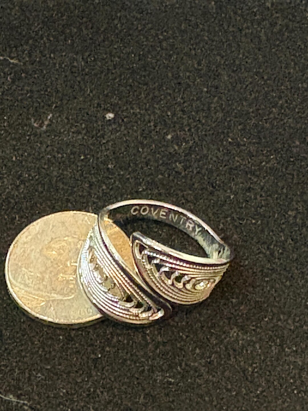 Vintage Sarah Coventry Leaf Design Silver Plated Ring - Etsy