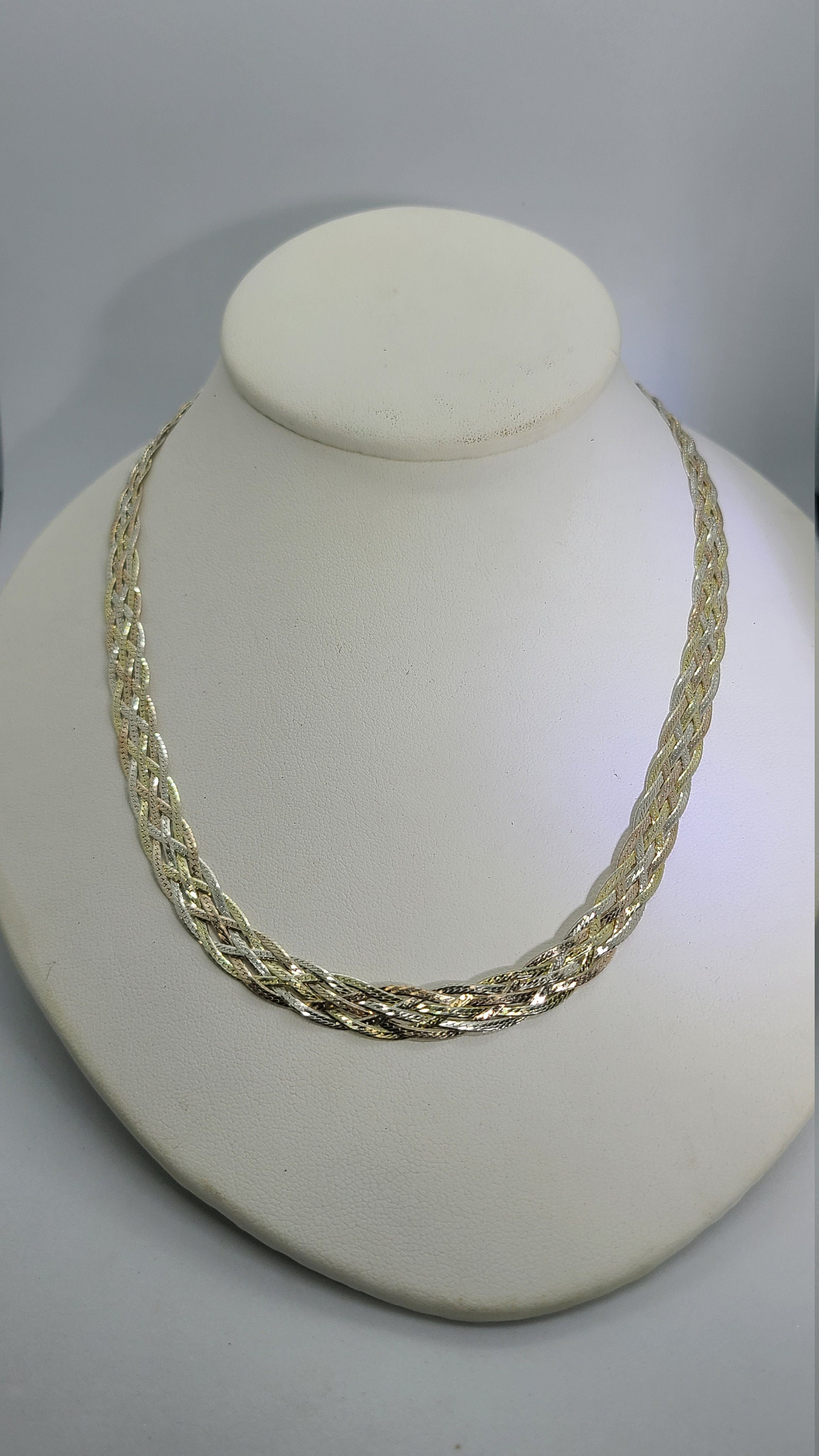 Sterling Silver 18 inch Serpentine Chain | Etsy