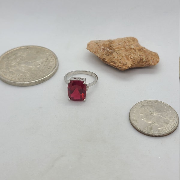 Red Stone Ring - Etsy