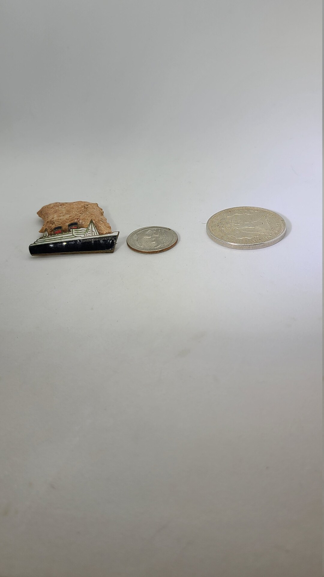 Stratton's Made in England Imitation Queen Elizabeth Enameled Boat Pin ...