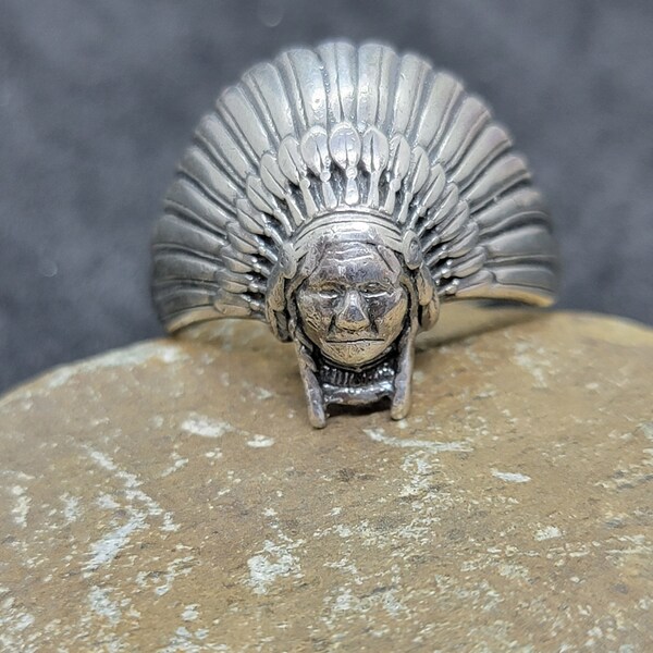 Indian Head Ring - Etsy