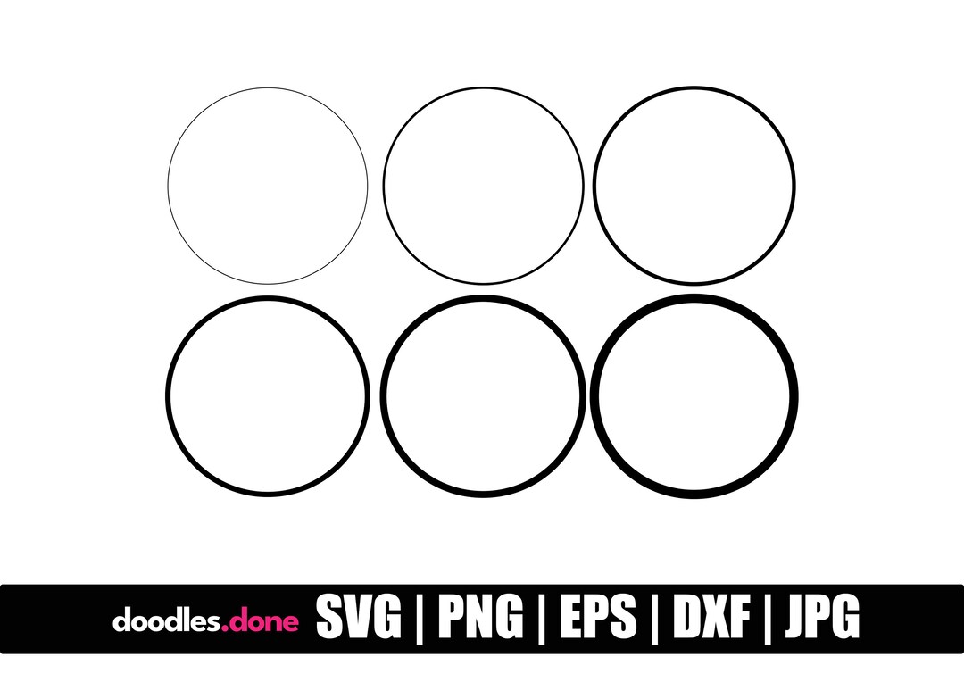 CIRCLE Frame SVG | CIRCLES Monogram Svg | Circle Frames Svg | Circle ...