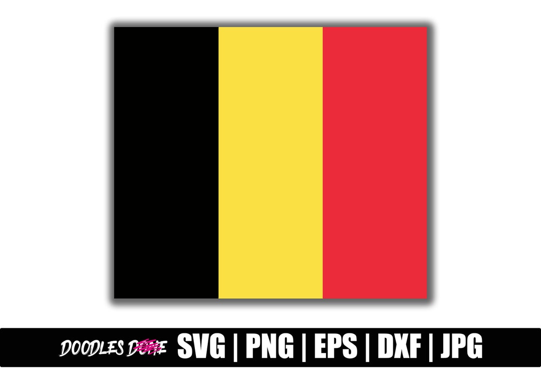 Belgium Flag Svg, Png, Eps, Dxf, Jpg Files, Clip Art, Vector, Cricut ...
