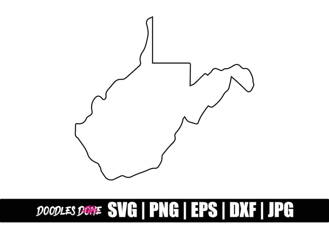 West Virginia Outline SVG | West Virginia PNG | West Virginia Clip Art ...