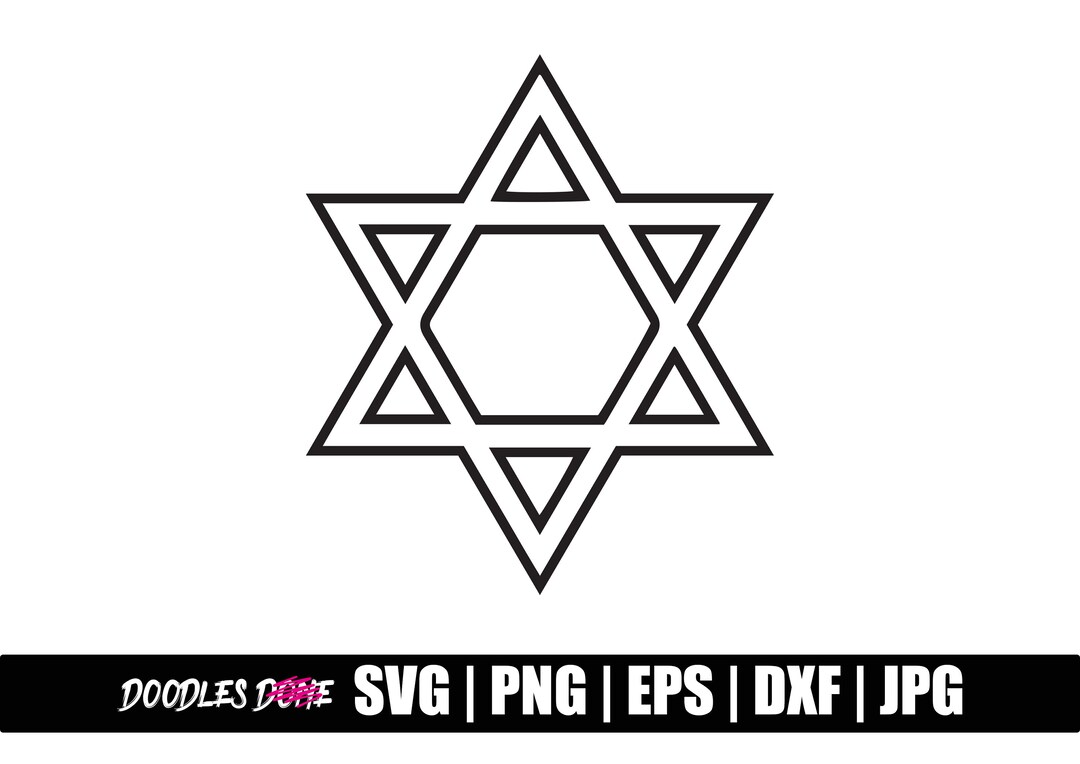 Star of David SVG | Star of David PNG | Star of David Clip Art | Star ...