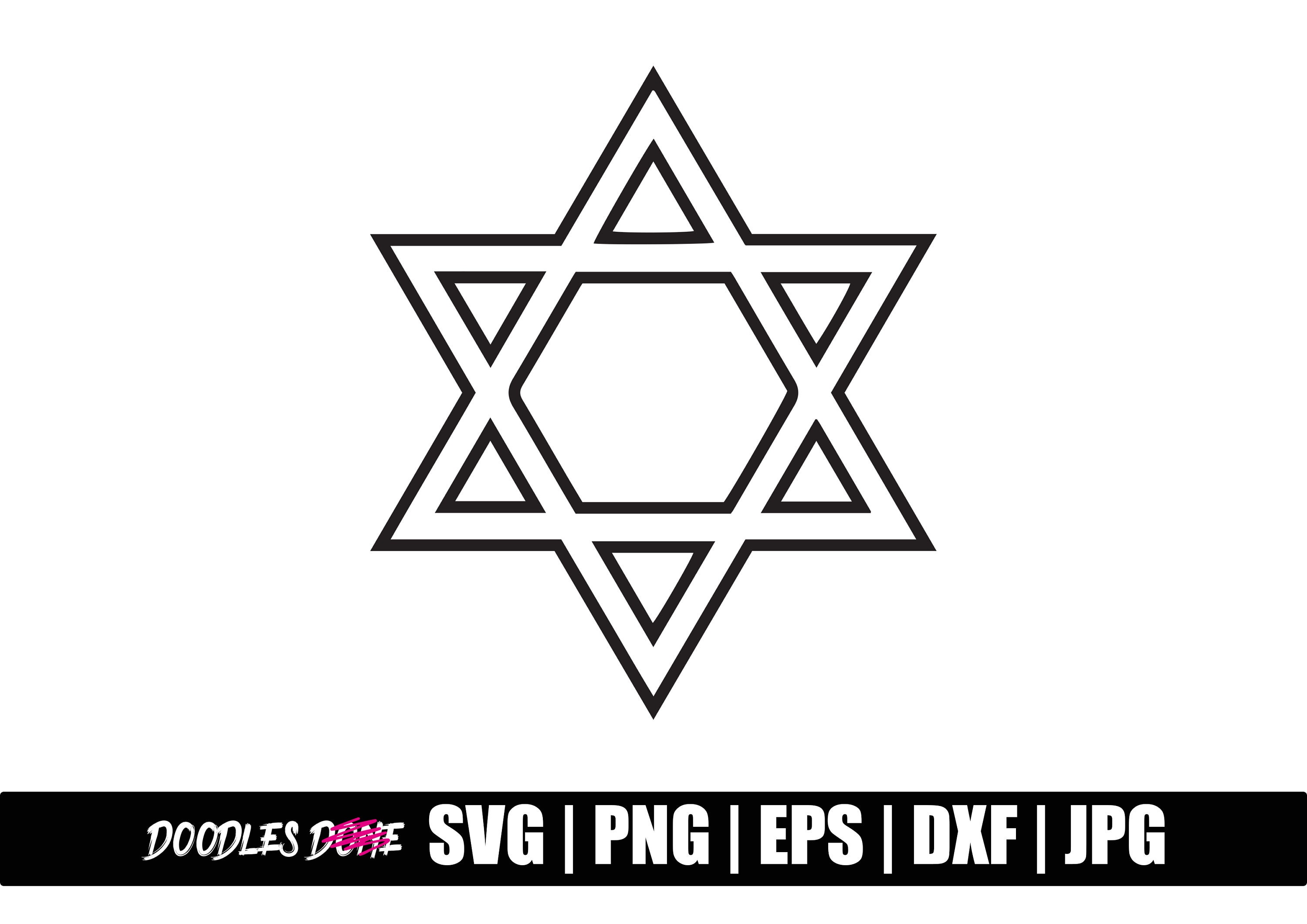 Star of David SVG | Star of David PNG | Star of David Clip Art | Star ...
