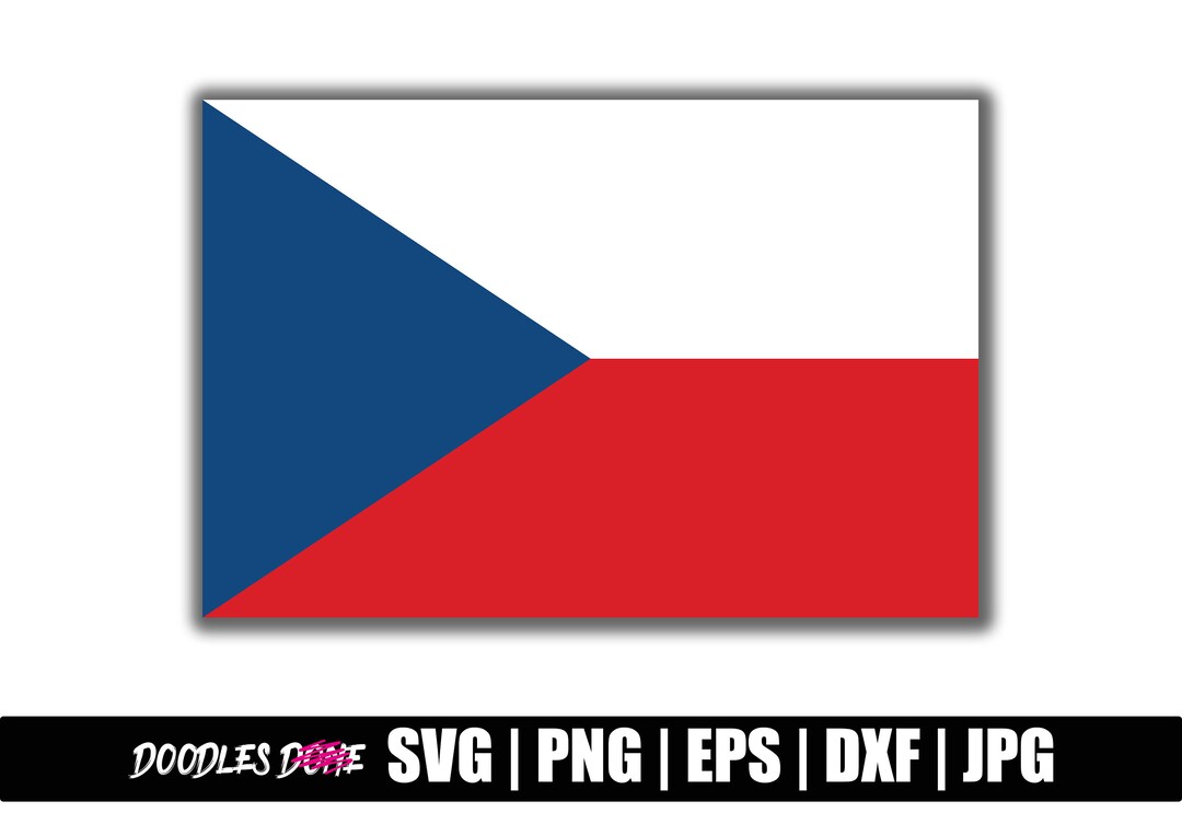 Czech Republic Flag Svg, Png, Eps, Dxf, Jpg Files, Clip Art, Vector ...