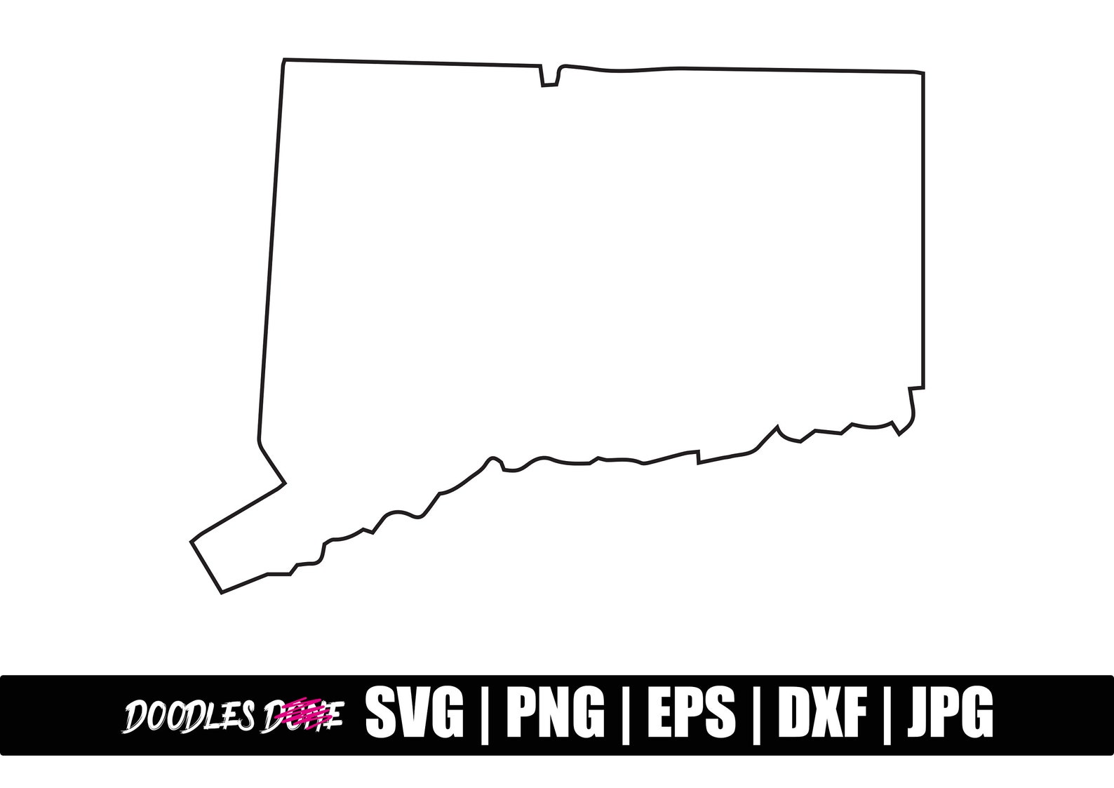 Connecticut Outline SVG | Connecticut PNG | Connecticut Flag Clip Art ...