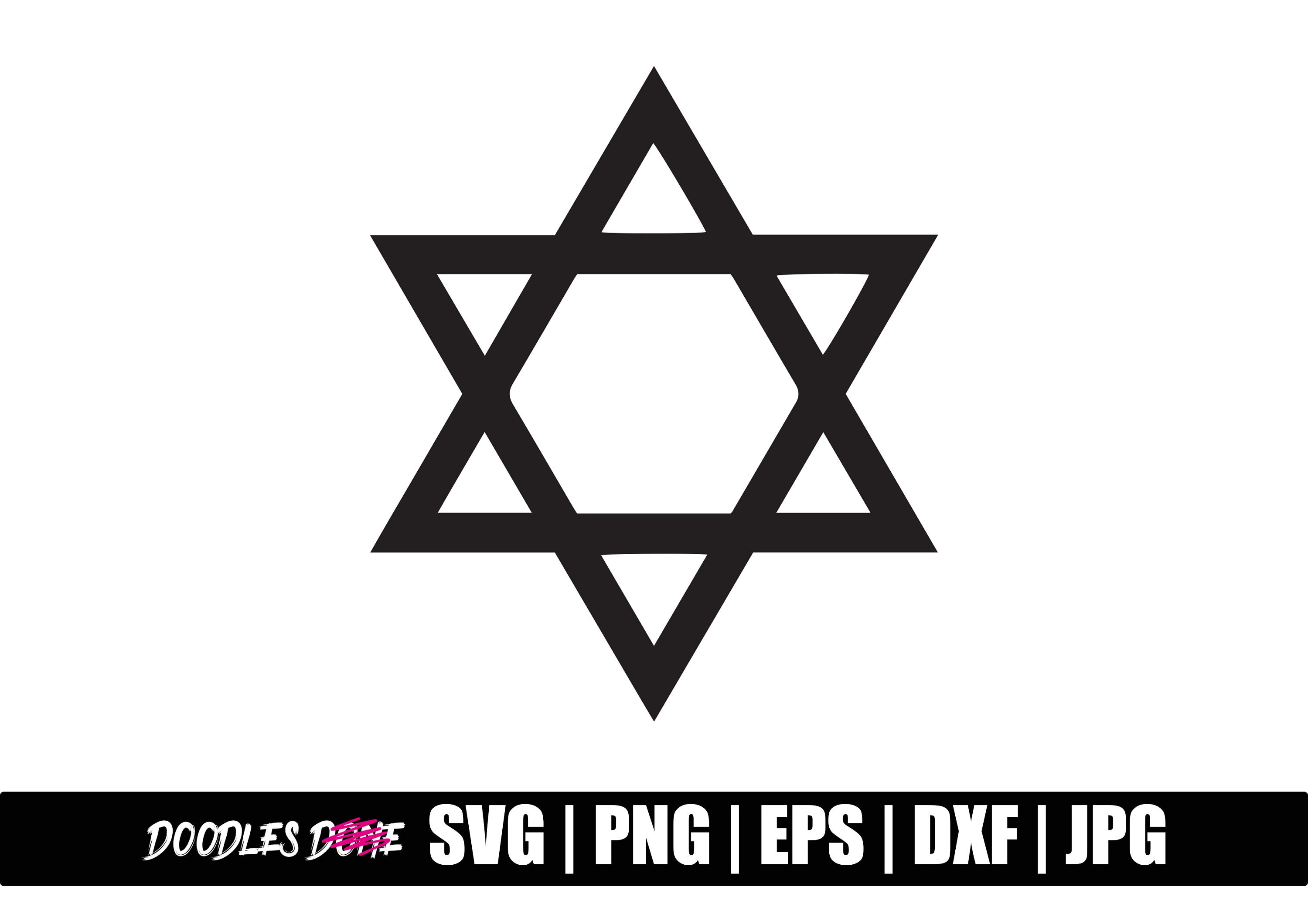 Estrella de David SVG, Estrella de David PNG, Estrella de David Clip ...