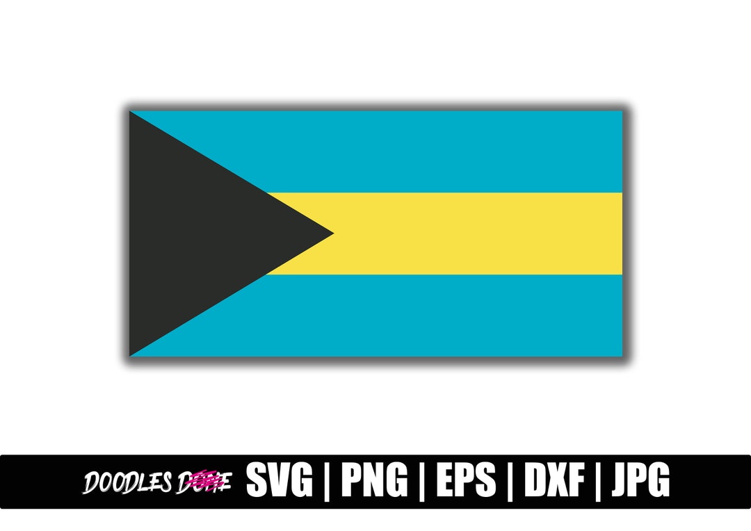 Bahamas Flag Svg, Png, Eps, Dxf, Jpg Files, Clip Art, Vector, Cricut ...