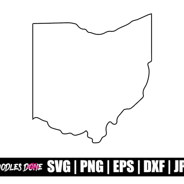 Ohio Outline Svg - Etsy