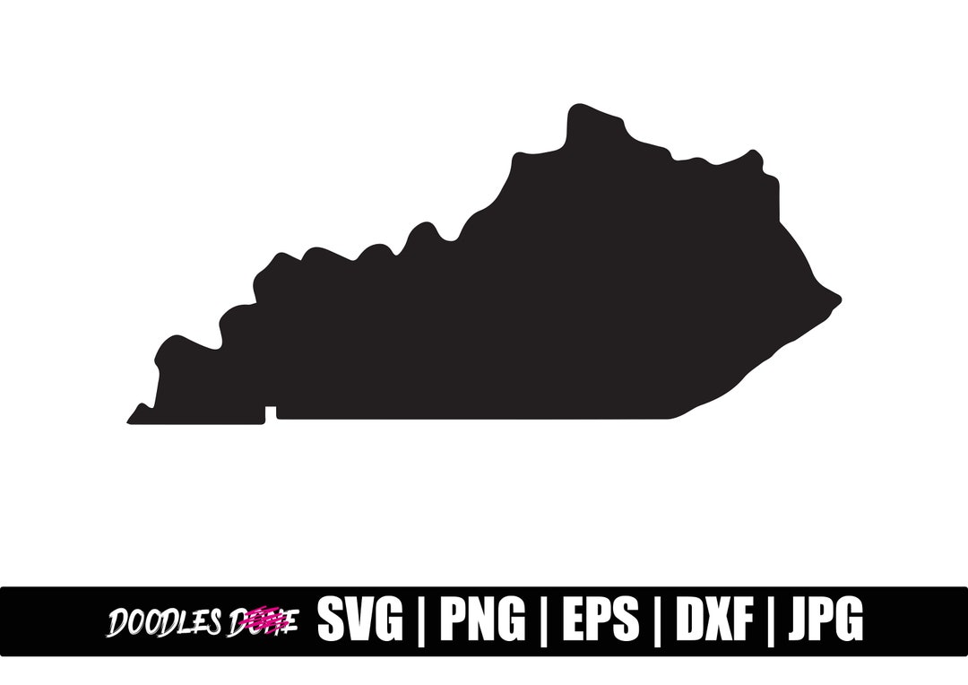 Kentucky State Svg, Png, Eps, Dxf, Jpg Files, Clip Art, Vector, Cricut ...