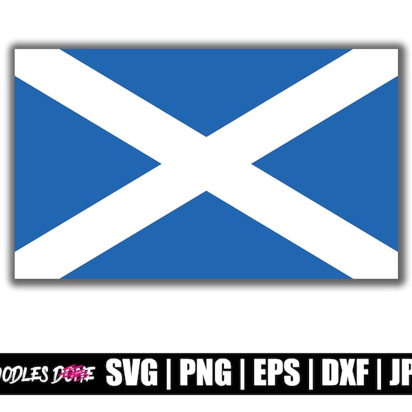 Flag of Scotland Svg - Etsy UK