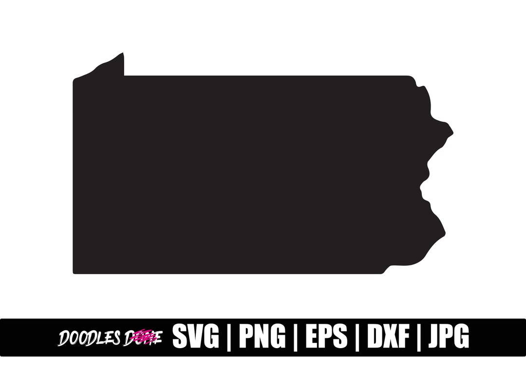 Pennsylvania State Svg, Png, Eps, Dxf, Jpg Files, Clip Art, Vector ...