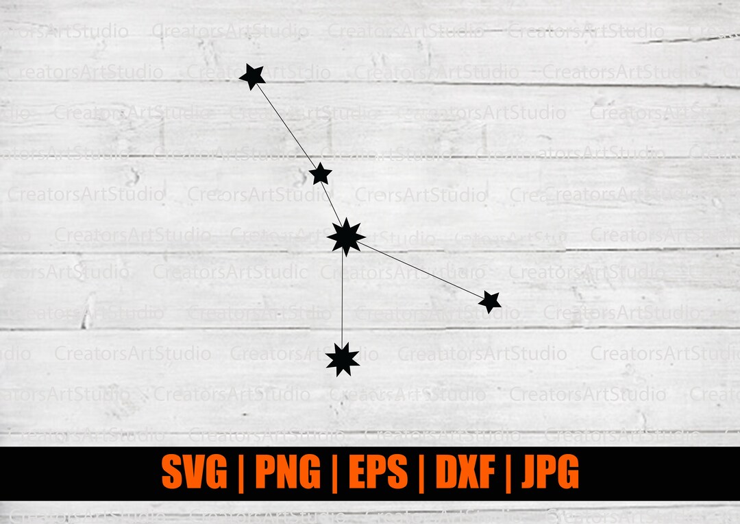 Cancer Zodiac Constellation Svg Png Eps Dxf Jpg Files - Etsy