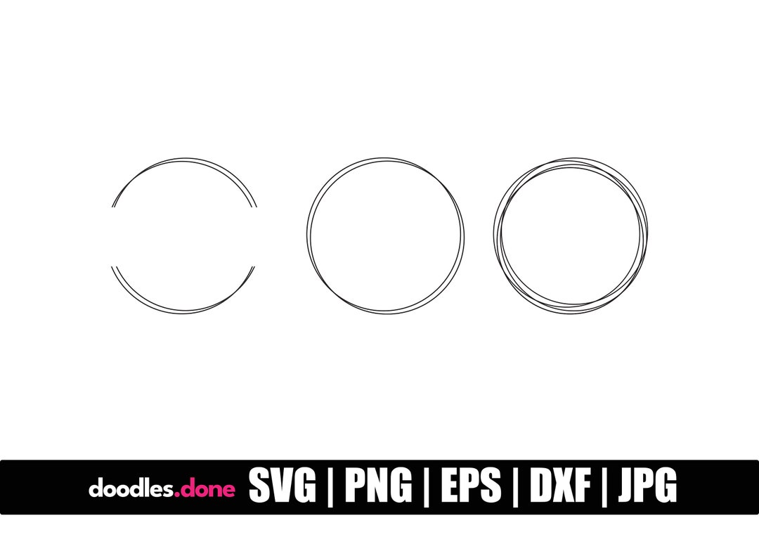 CIRCLE Frame SVG | CIRCLES Monogram Svg | Circle Frames Svg | Circle ...