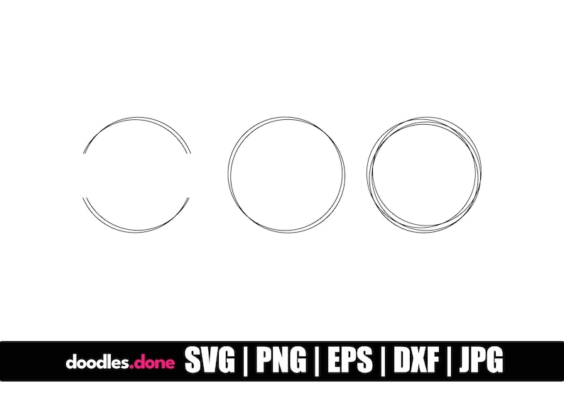 CIRCLE Frame SVG CIRCLES Monogram Svg Circle Frames Svg Circle Border Svg Cut Files for Cricut ...