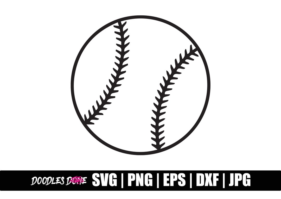 Softball SVG, Baseball SVG, Baseball Outline SVG, Baseball Clip Art ...