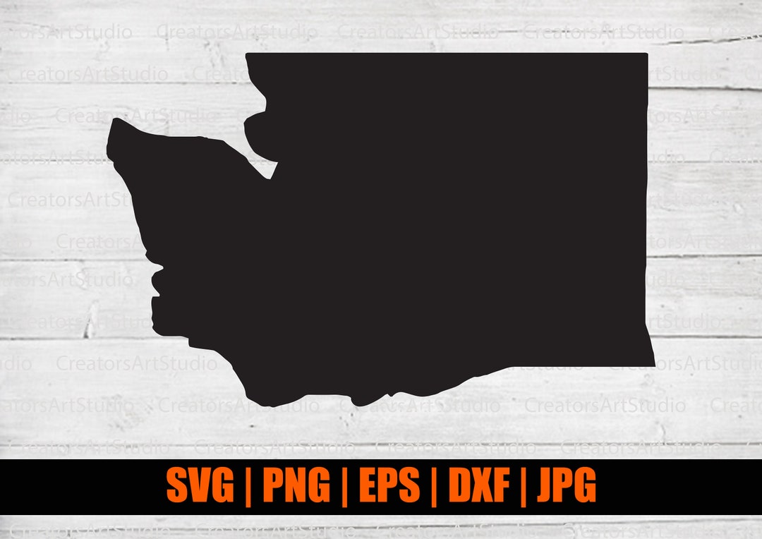 Washington State Svg Png Eps Dxf Jpg Files Clip Art - Etsy