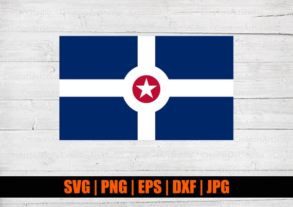 Flag of Indianapolis Svg Png Eps Dxf Jpg Files Instant - Etsy